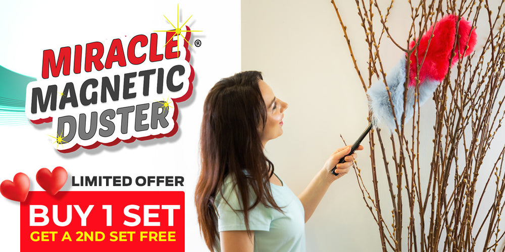 Miracle Magnetic Duster® With BONUS Extension Pole - Kleva Range ...