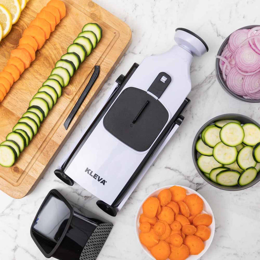 Kleva Safety Slicer™️ One-Push XL Vegetable Slicer + BONUS Peeler + Co ...