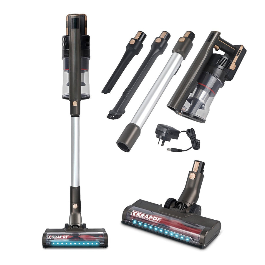 KRAPOF® Super Slim Power Vac Cordless Stick Vacuum + Extra FREE Second ...