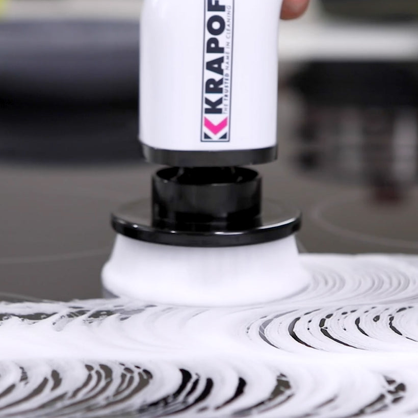 KRAPOF® Electric Cordless Tough Scrub Excel with 7 Replaceable Cleanin ...