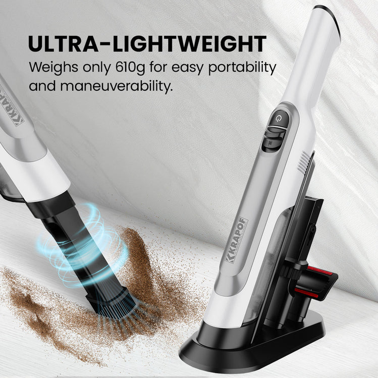 KRAPOF® Portable Super Slim Vac Mini Plus Handy Cordless Car Vacuum Cl ...