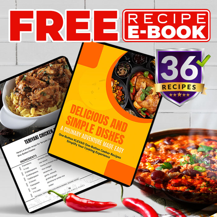 KLEVA® One Button 10-in-1 Cooker TV Special + FREE Recipe eBook – Kleva Range - Everyday Innovations