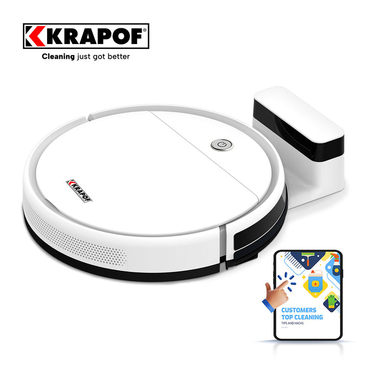 KRAPOF® Slim Robo Vac Super Quiet Robotic Vacuum Cleaner – Kleva Range ...