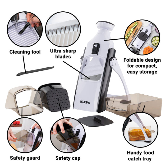 Kleva Safety Slicer™️ One-Push XL Vegetable Slicer + BONUS Peeler + Co – Kleva Range - Everyday ...