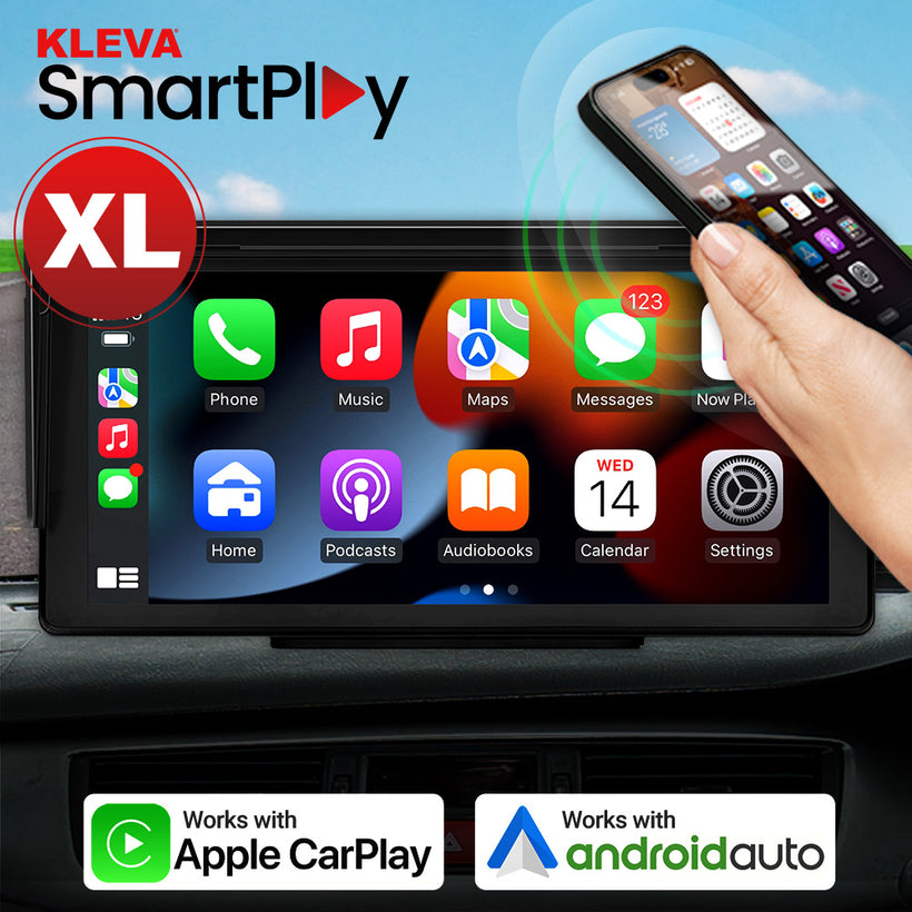 Kleva SmartPlay XL 10" HD Universal Touchscreen - Apple CarPlay Androi ...