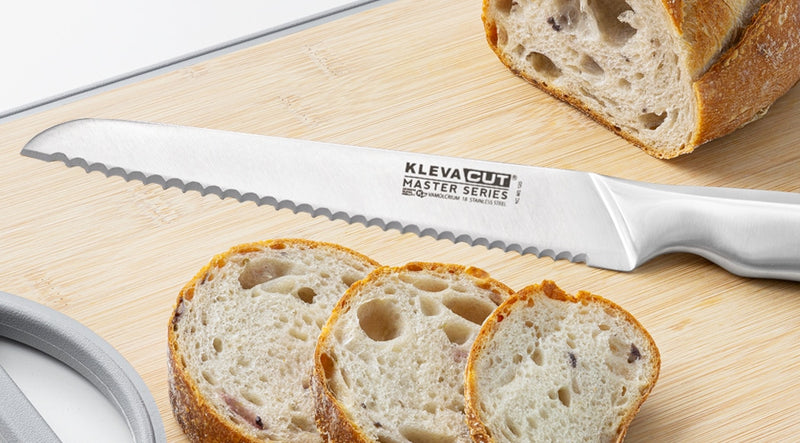 KlevaCut® Master Series Double-Edge Serrated Bread Knife - 20cm – Kleva ...