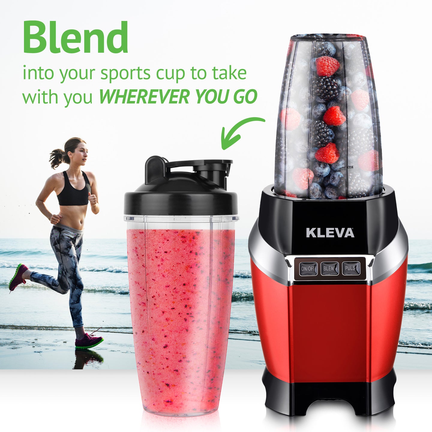 Health Hurricane Max - 1000W Smoothie Blender – Kleva Range - Everyday ...
