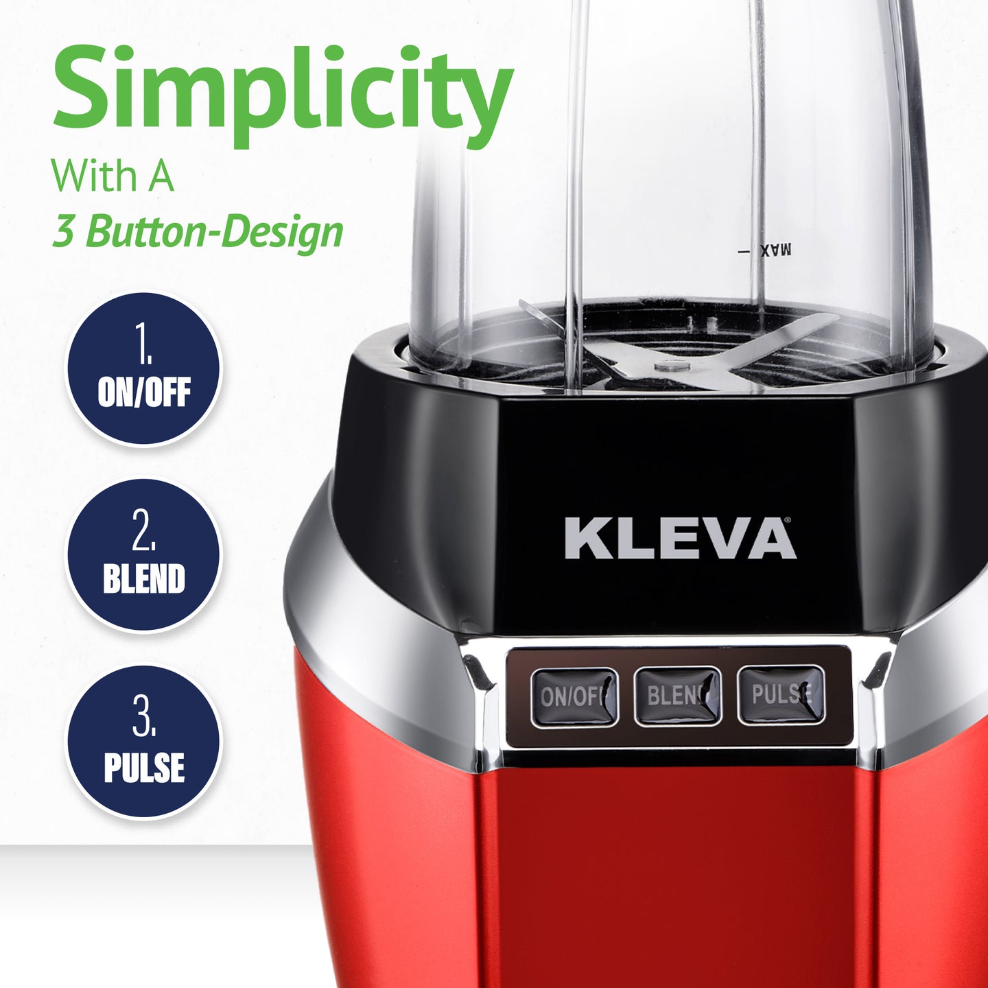 Health Hurricane Max - 1000W Smoothie Blender – Kleva Range - Everyday ...